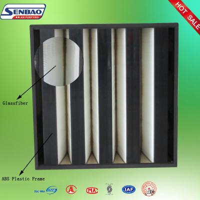 China Mini Pleat Fiberglass Media Clean Air Filter For Home , F7 F8 F9 Efficiency for sale