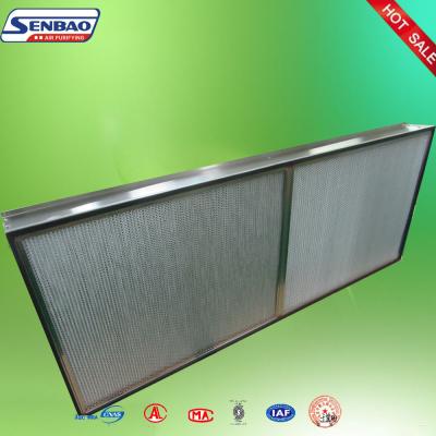 China Deep Pleated High Temp Hepa Filter Aluminum Foil Industrial for sale