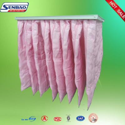 China High Humidity Pocket Air Filter G4 F5 F6 F7 F8 With Fiberglass And Fiber Media for sale