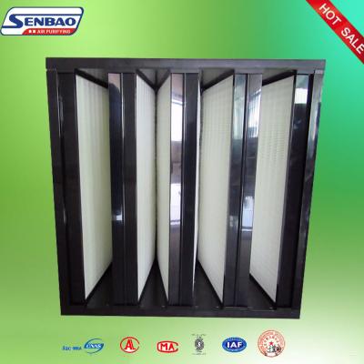 China V Bank Medium Efficiency Replacement Air Filters With Galss Fiber for sale