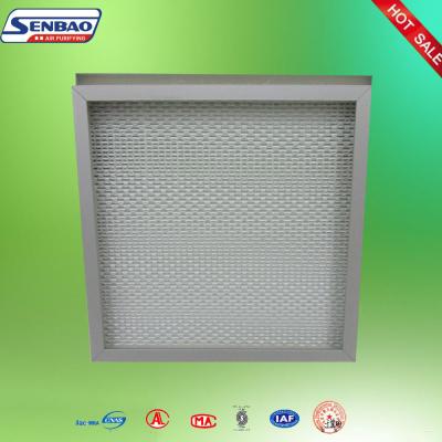 China Clean Room Gel Seal Fiberglass Hepa Air Filters With Single Head for sale
