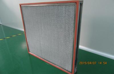 China Stainless Steel Deep Pleated High Temperature HEPA Filter For Ventilation System for sale