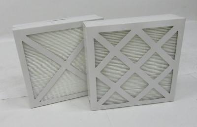 China Pleated Panel Cardboard Box Frame Clean Air Filter Air Conditioning System for sale
