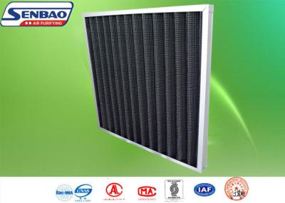 China Activated Carbon Fiber Pleated Panel Pre Air Filter AHU System Aluminum Frame for sale