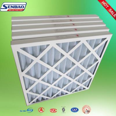 China Synthetic Fiber Panel Pleated Air Filters Pre Type For Clean Rooms for sale