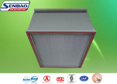 China High Temp Resistant Hepa Air Filters H11 H12 Aluminun Foil Partition for sale
