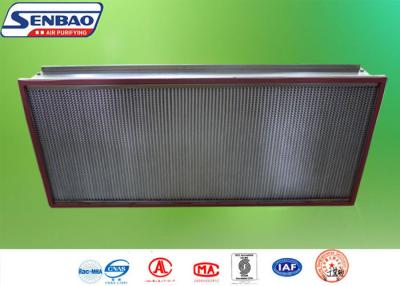 China AHU System High Temp Hepa Filter Efficiency H13 H14 0.3um Particulate for sale
