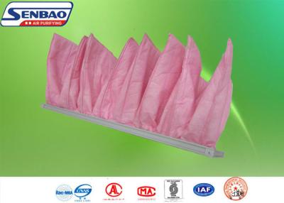 China Aluminum Frame Pocket Bag Air Filters Clean Room HVAC Ventilation System for sale