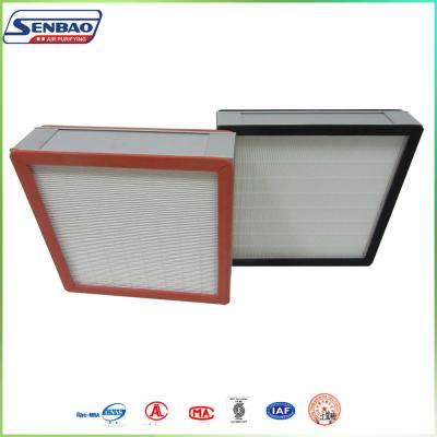 China Industry Hepa Air Filters Aluminum Frame Mini Pleated Panel for sale