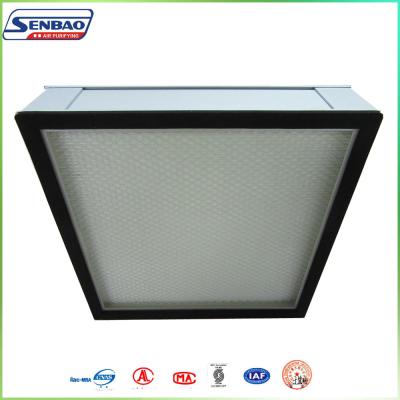 China Clean Room Air System Mini Pleated Panel Fiberglass Hepa Filters H13 H14 for sale