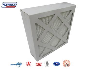 China Residential Furnaces Fiberglass Media Air Filters Pleated Panel Medium Efficiency for sale