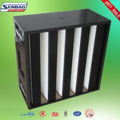 China F6 F7 F8 F9 Medium Efficiency Combined Carbon Air Filter / V Shape Air Filter for sale