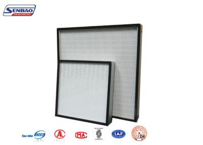 China Aluminum Frame Glass Fiber Pleated Box Type AHU Hepa Filters for Theatres for sale