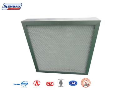 China AHU Aluminum Profiles Frame Pleated Panel Air Filters Fiberglass Media for sale