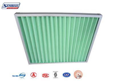 China Green Synthetic Fiber Fiberglass Air Filters G3,G4 Primary Efficiency for sale