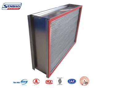 China Aluminum Separator SUS Frame High Temp Oven Filter Fiberglass Media for sale