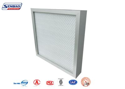 China Operating Theater Ceiling Mini Pleated Air Conditioning Air Filters High Efficiency H13 H14 for sale