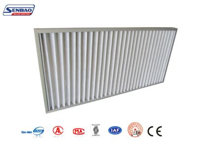 China HVAC System Synthetic G3 G4 Pleated Panel Air Filters Cleanroom Solutions for sale