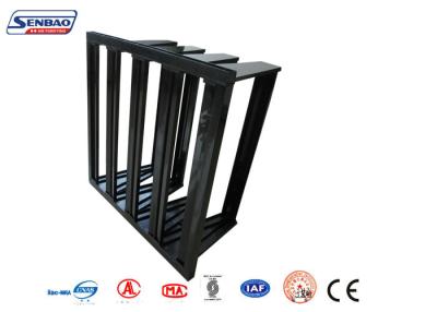 China Absolute Rgid V Type home air filters with Black ABS Plastic Frame for sale