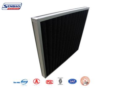 China Aluminum Frame Pleated Type Activated Carbon Pre Filter For Air Conditioning System for sale