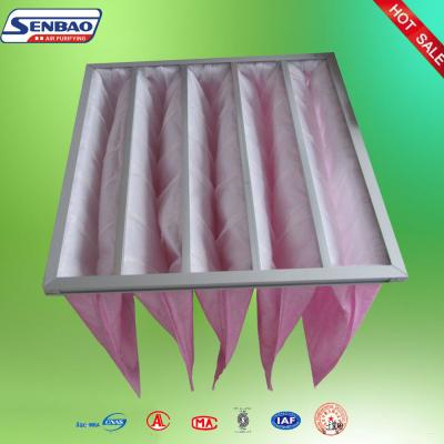 China Synthetic Fiber Media 5 Pockets F7 Bag Filter for Clean Air Conditioning Unit for sale