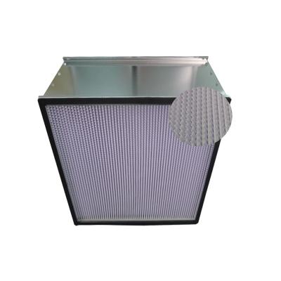 China Galvanized Frame Box Type Panel Hepa Air Filters Air Handling Unit H13 for sale