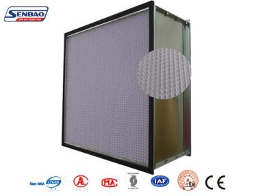 China Galvanized Iron GI Frame H13 Pleated Panel Air Filters for Air Conditioning System for sale