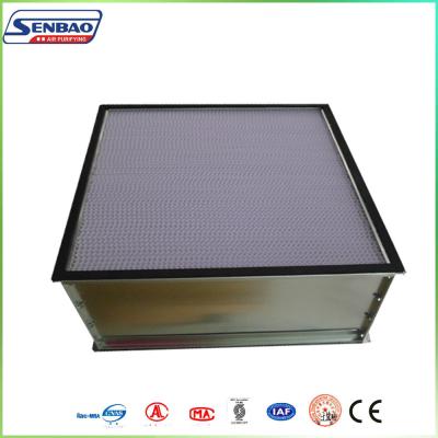 China Galvanized Frame Deep Pleated Air Purifier Hepa Filter High Efficiency Industrial for sale