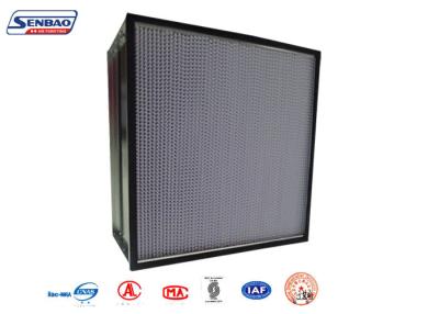 China Clean Room GA Galvanized GI Frame High Efficiency Air Filter Deep Pleated Type for sale