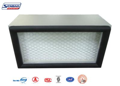 China Clean Room HVAC System Fiberglass Hepa Air Filter Aluminum Frame Mini Pleated Panel for sale