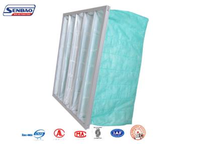 China Air Handling Unit AHU System Bag Air Filters with Synthetic Fiber 5 Pockets for sale