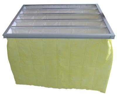China AHU Air Handling Unit Indoor Air Filter , F5 F6 F7 F8 Grade Air Bag Filter for sale