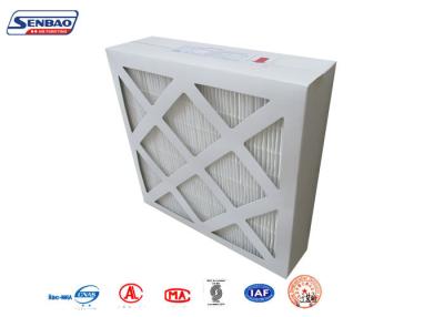 China Cardboard Frame Merv8 Pleated Panel Home Air Filters Disposable High Capacity for sale