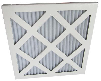 China Cardboard Frame Pleated Panel Home Pre Air Filters With Synthetic Fiber for sale