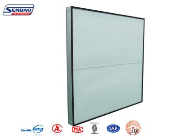 China Aluminum Frame Pleated Type Fiberglass Fiberglass Air Filter Media Hepa H13 H14 for sale