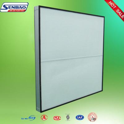 China Air Conditioner HVAC Mini Pleat Fiberglass Material Hepa Air Filters H11 H12 H13 H14 for sale
