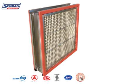 China 250 Degree High Temp Resistant Industrial Air Purify Hepa Air Filters for sale