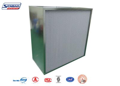 China Industrial 99.99% HVAC Galvanized Frame Pleated Hepa Air Filters for Laboratory for sale