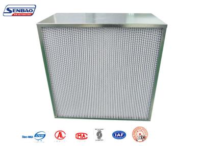 China H10 H11 H12 H13 Industrial Laboratory Panel Pleated Air Hepa Filters for sale