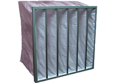 China Commercial Building Pocket Air Filter Performance , F5 F6 F7 F8 Efficiency for sale