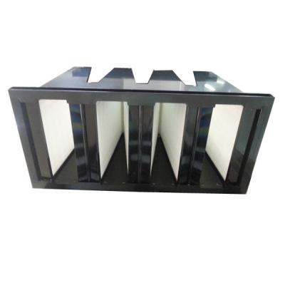 China Low Resistance V Bank Filters Combined Hepa Air Filters With Aluminum / Galvanized for sale