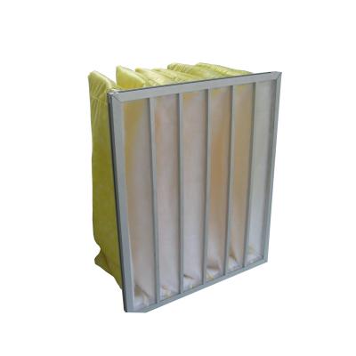 China Custom F5 - F8 Multi Pocket Air Filter Performance With Large Dust Capacity for sale