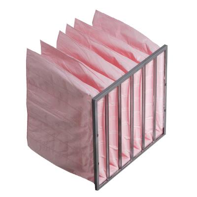 China Aluminum Pocket Medium Efficiency Industrial Air Filter Large Dust Capacity for sale