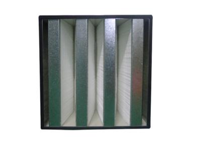 China High Capacity PP Media V Bank Filters H13 / H14 Pleated Hepa Filter Air Purifier for sale