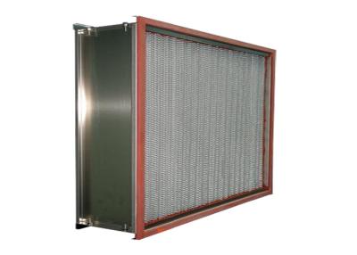 China Deep Pleated High Temp Hepa Filter HVAC System With Fiberglass Media for sale