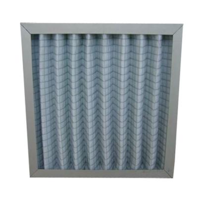 China Disposable Pre Pleated Panel Air Filters Air Conditioner With Cardboard Frame for sale