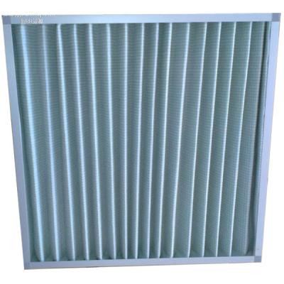 China Disposable Synthetic Fiber Pleated Media Ventilation Air Filter With Aluminum Frame for sale