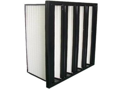China Portable Pp Fiberglass V Bank Filters , Commercial Hvac Air Filters Air Conditioning for sale