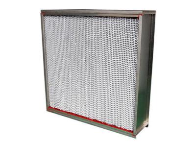 China Stainless Steel Frame High Temp Hepa Filter / Hepa Room Air Filter High Efficiency for sale