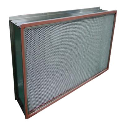 China Medium Efficiency High Temperature Hepa Filter Box For Air Conditioning Filtration System for sale